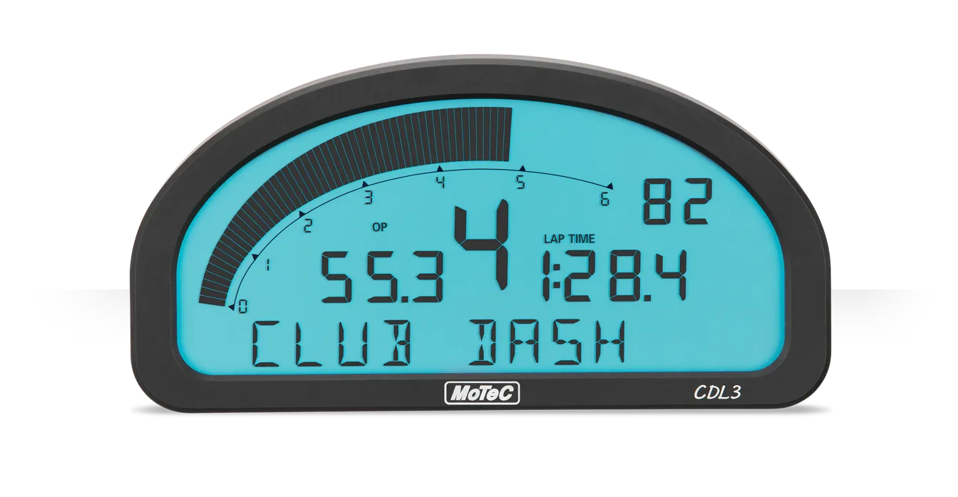 MoTeC CDL3 CLUB DASH LOGGER (Enabled + I/O and Logging Incl) – Calibrated Performance