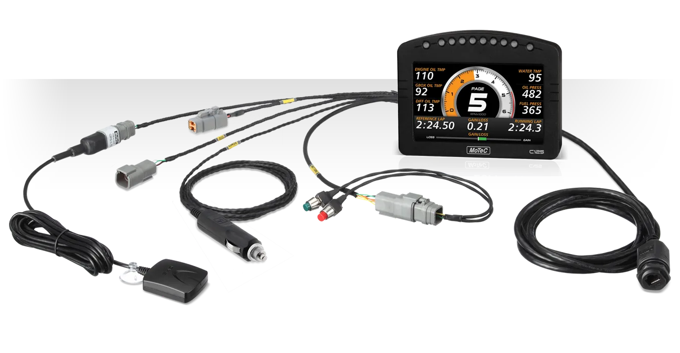 MoTeC C125 - RACE DISPLAY KIT (Enabled) – Calibrated Performance